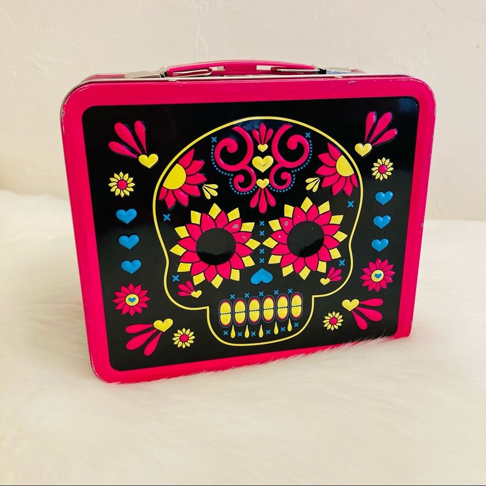 Loungefly Sugar Skull Collectable Metal Lunch Box - Gem